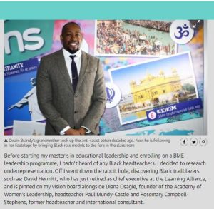 The Guardian 100 Inspiring teachers – Leading Equality