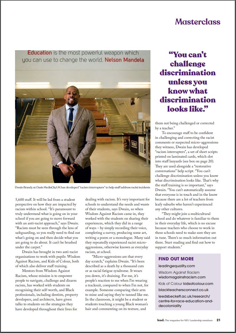 Leading Equality – Dedicated towards Race Equality and Diversity in ...